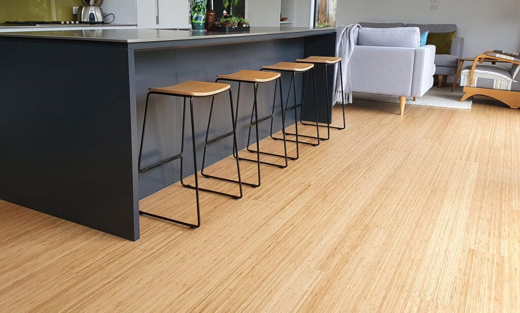 A beautiful, natural flooring option made from three layers of bamboo ...